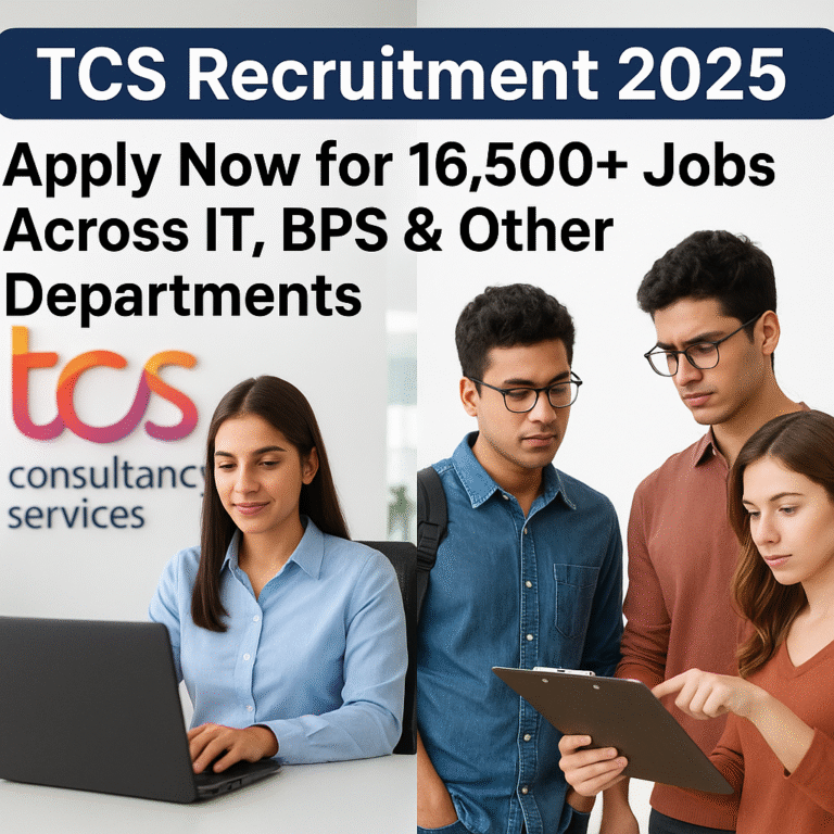 TCS Recruitment 2025: Apply Now for 16,500+ Jobs Across IT, BPS & Other ...