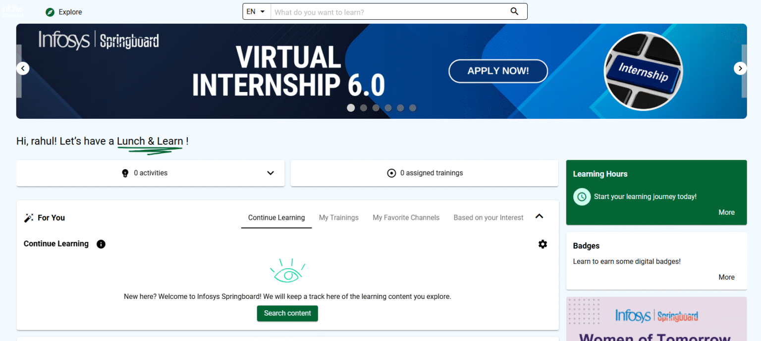Infosys Springboard Virtual Internship 2025: Step by Step Guide ...